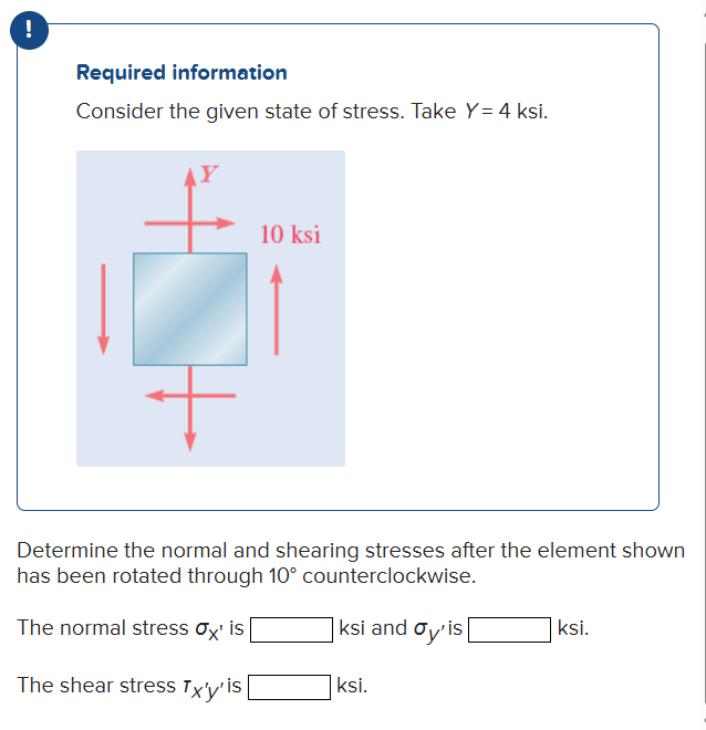 Solved Required informationConsider the given state of | Chegg.com