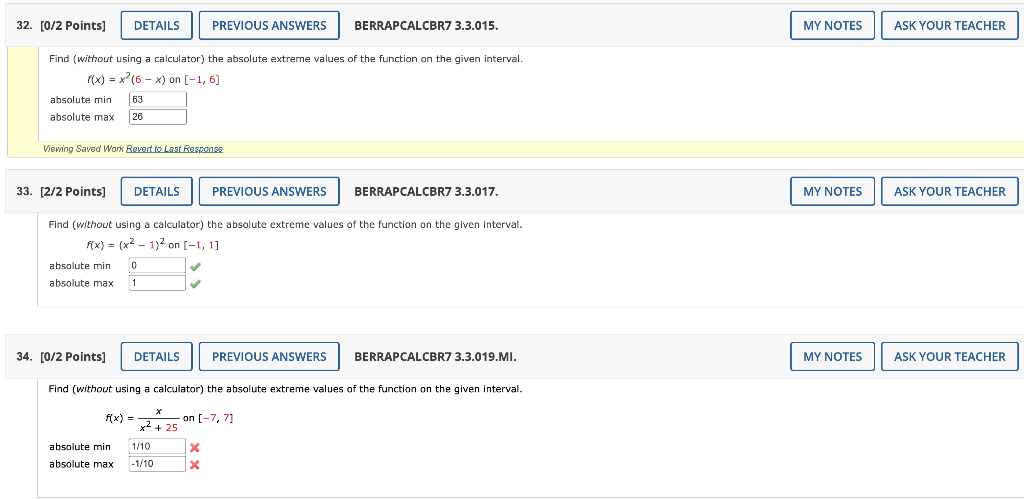 Solved Find (without using a calculator) the absolute | Chegg.com