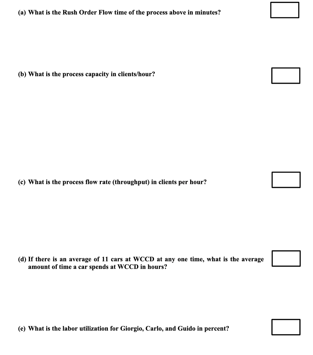Solved (a) What is the Rush Order Flow time of the process | Chegg.com