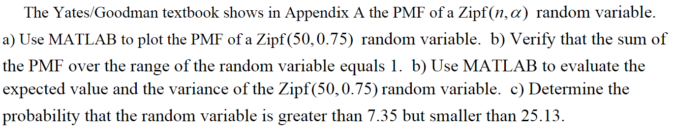 Solved The Yates/Goodman textbook shows in Appendix A the | Chegg.com