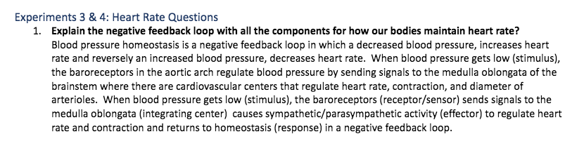 Solved Is my explanation of how negative feedback loop works | Chegg.com