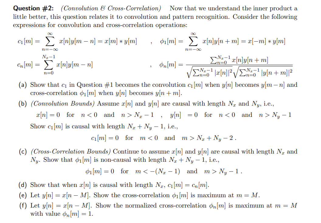 Solved Question 3 Convolution And Cross Correlation 