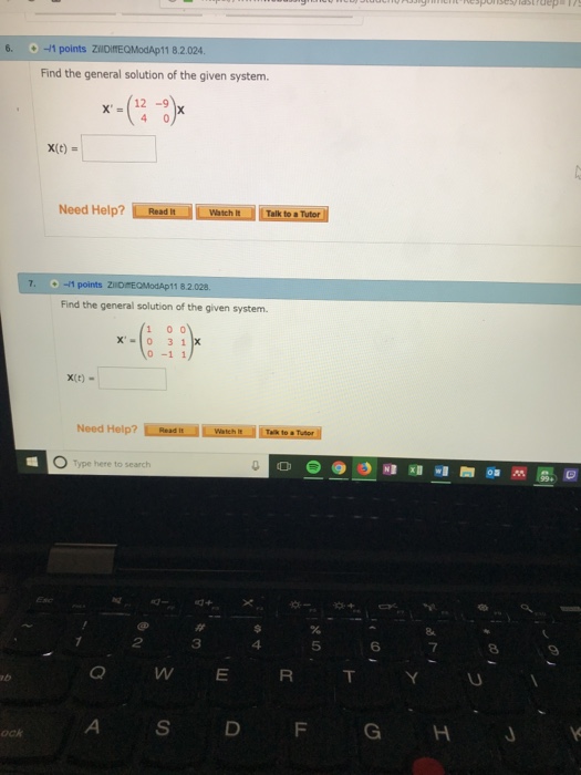 Solved .! ㅢ1 points ZilomEQModAp11 8.2.024. Find the general | Chegg.com