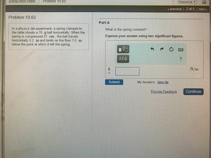 Solved In a physics lab experiment, a spring clamped to the | Chegg.com