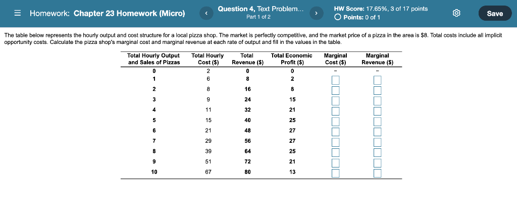 Solved = Homework: Chapter 23 Homework (Micro) Question 4, | Chegg.com