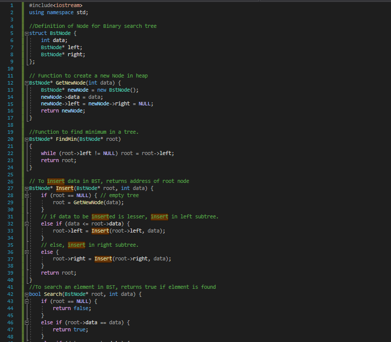 Solved printf("\%d ", root->data); //Print data | Chegg.com