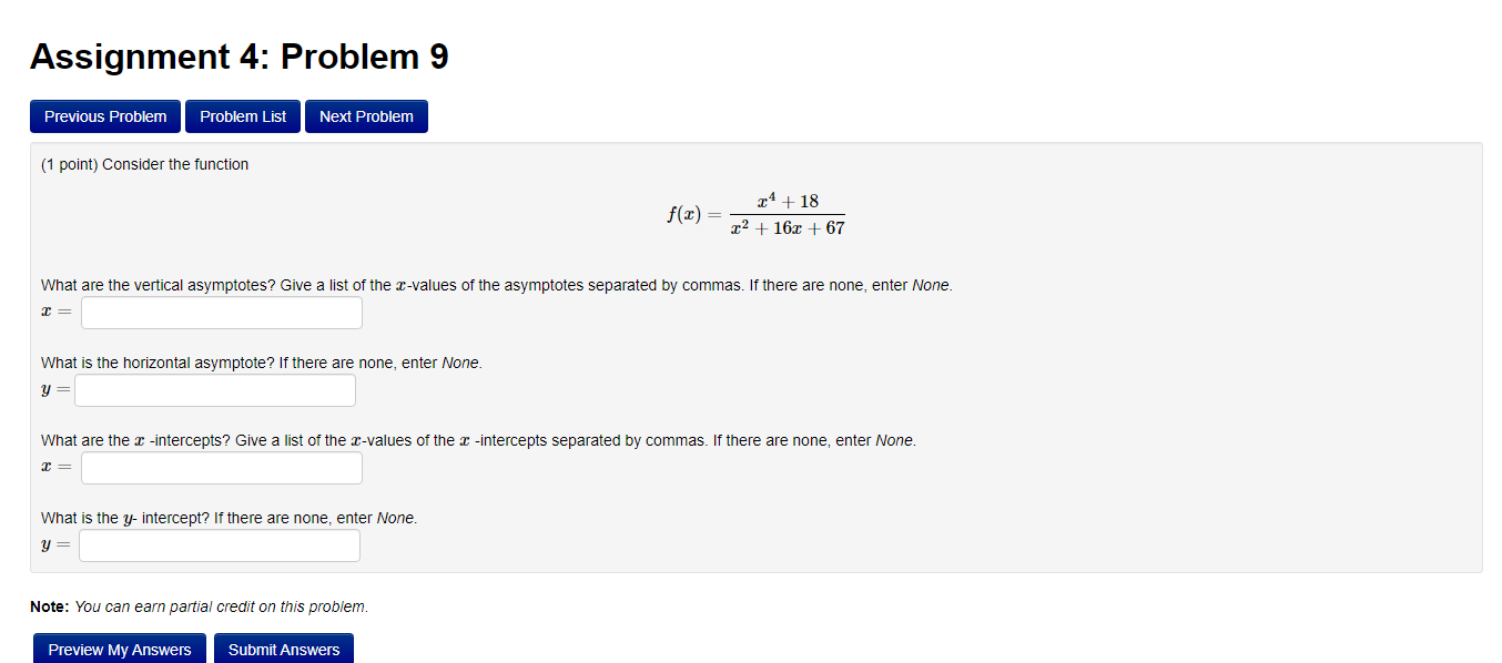 Solved Assignment 4: Problem 9 Previous Problem Problem List | Chegg.com
