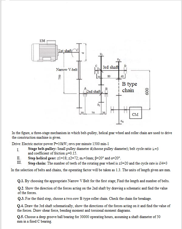 Solved In the figure, a three-stage mechanism in which | Chegg.com