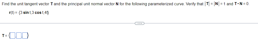 Solved Find the unit tangent vector T and the curvature κ | Chegg.com