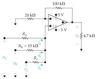 Solved The circuit in (Figure 1) is a non-inverting summing | Chegg.com