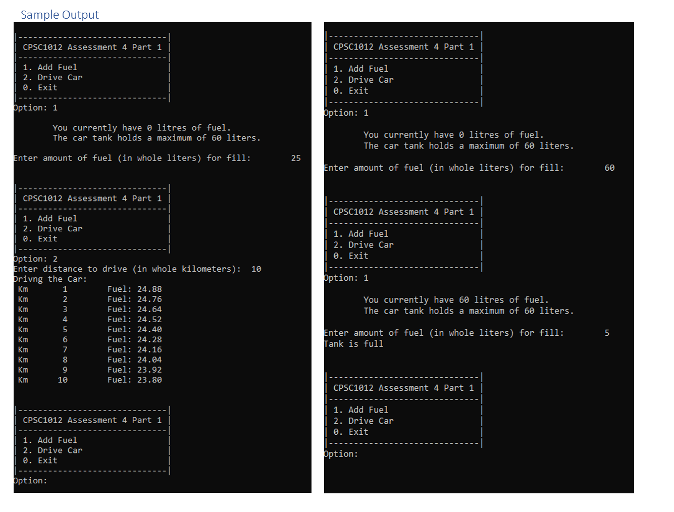 Solved In C Sharp, Car Instrument Simulator Objects: Read | Chegg.com