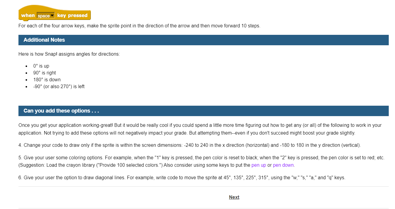 Solved Snap Assignment The Instructions for writing this | Chegg.com