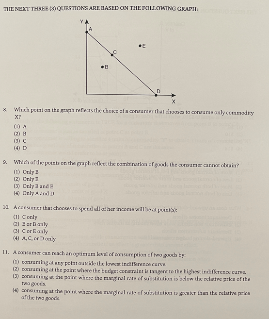 Solved THE NEXT THREE (3) QUESTIONS ARE BASED ON THE | Chegg.com