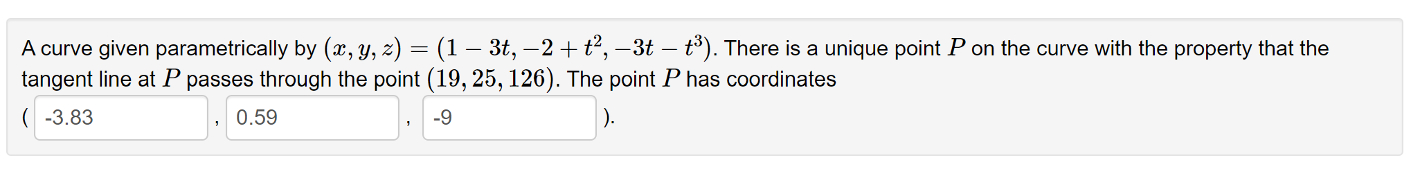Solved A curve given parametrically by | Chegg.com