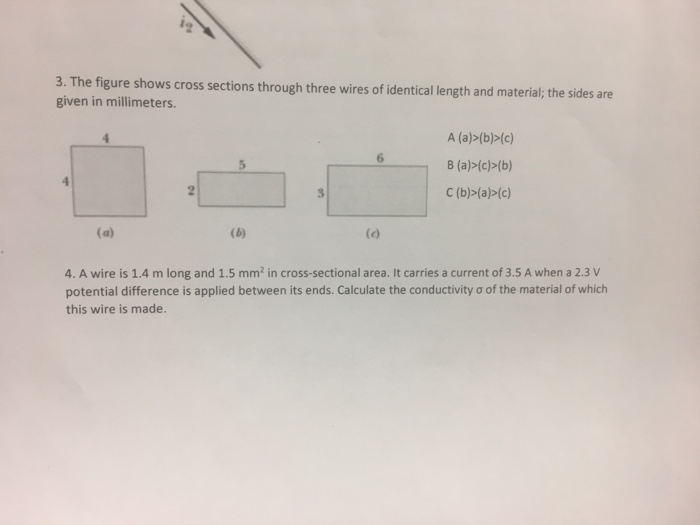 Solved The figure shows cross sections through three wires | Chegg.com