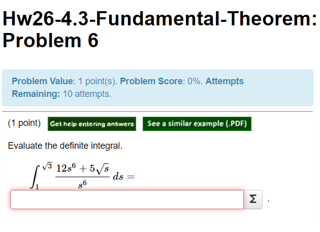 Solved Hw26-4.3-Fundamental-Theorem: Problem 6 Problem | Chegg.com
