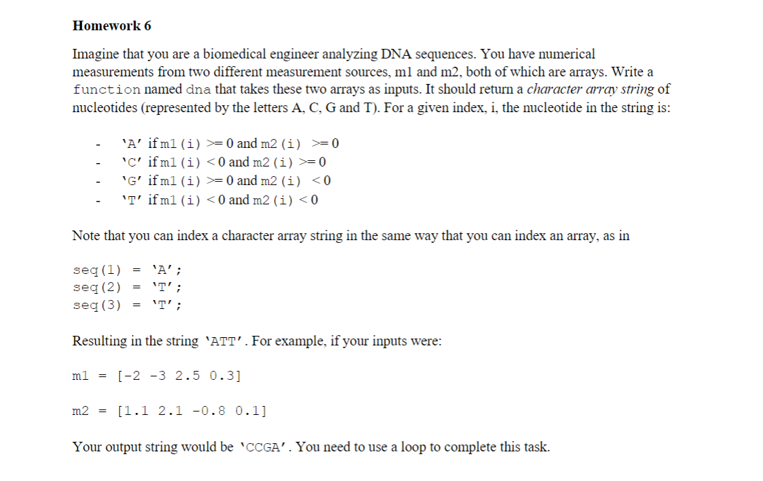 Solved Imagine that you are a biomedical engineer analyzing | Chegg.com
