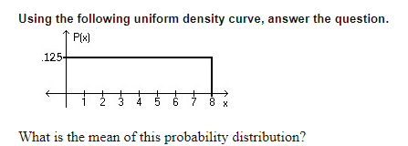 Solved Using the following uniform density curve, answer the | Chegg.com