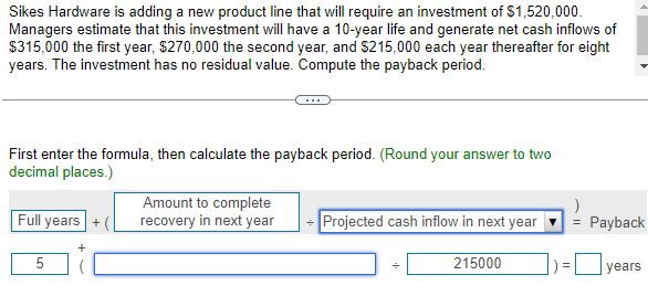 Solved Sikes Hardware is adding a new product line that will | Chegg.com