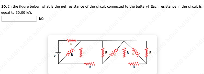 Solved In the figure below, what is the net resistance of | Chegg.com
