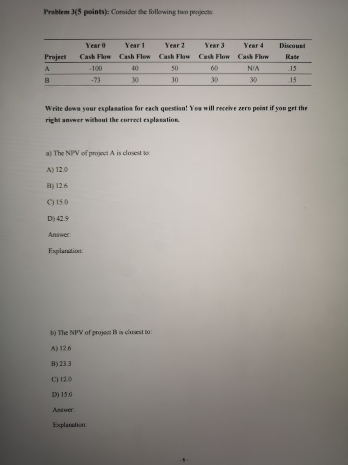 Solved Problem 3(5 points): Consider the following two | Chegg.com