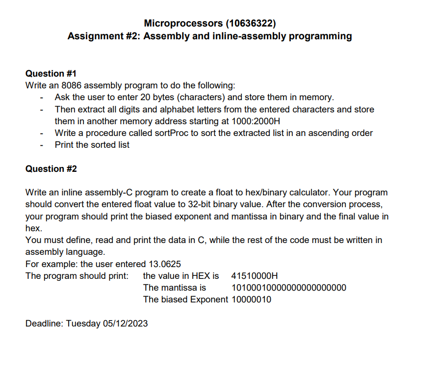 Solved i need code in assembly | Chegg.com