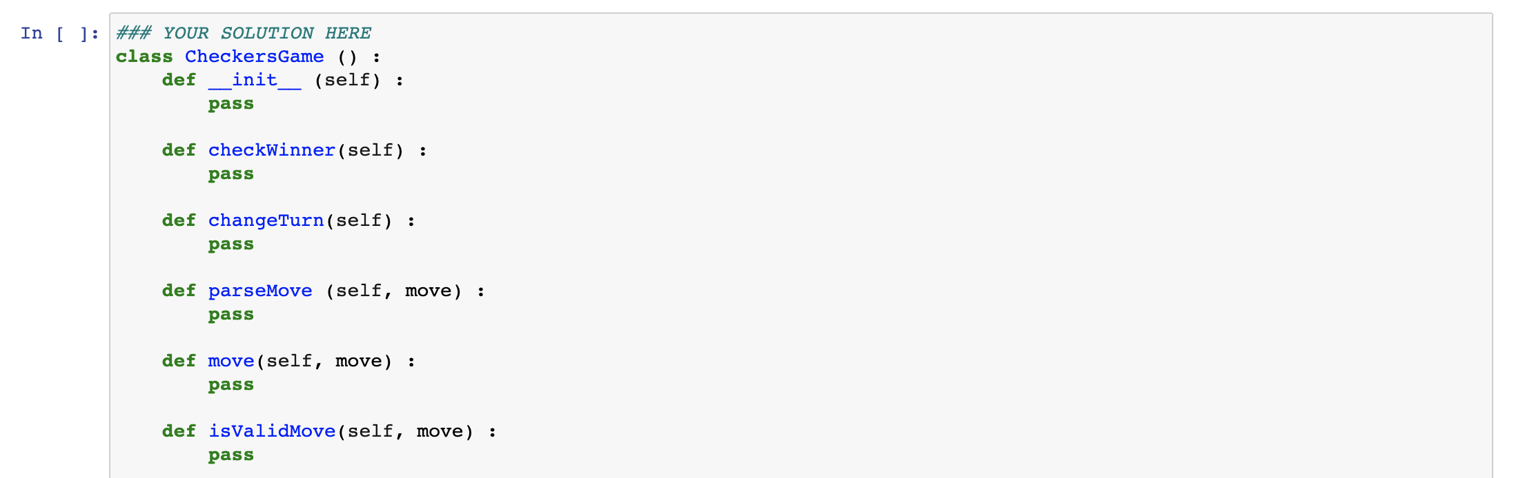 Solved Big Bonus: Checkers (12 points) A checkers board | Chegg.com
