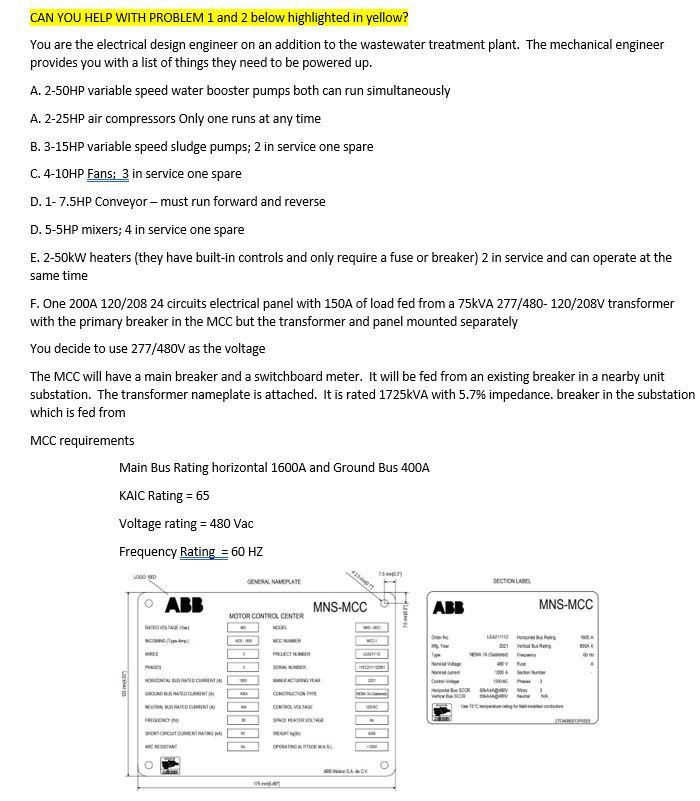 Solved CAN YOU HELP WITH PROBLEM 1 and 2 below highlighted | Chegg.com