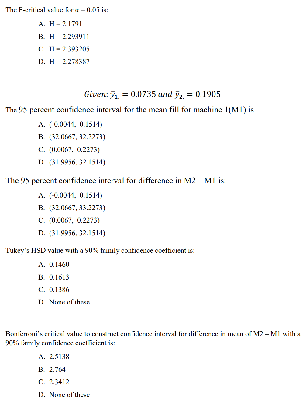 Solved 4. A company uses six filling machines (M1 - M6) of | Chegg.com