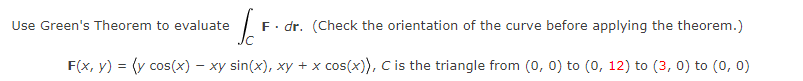 Solved Use Green's Theorem to evaluate \\( \\int_{C} | Chegg.com