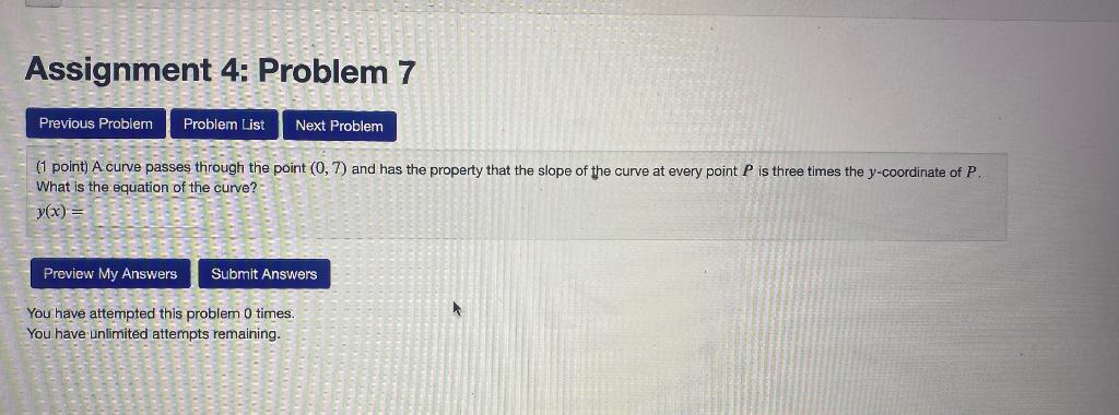 Solved Assignment 4 Problem 7 Previous Problem Problem List 1747
