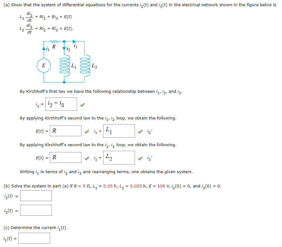 Solved A Show That The System Of Differential Equations