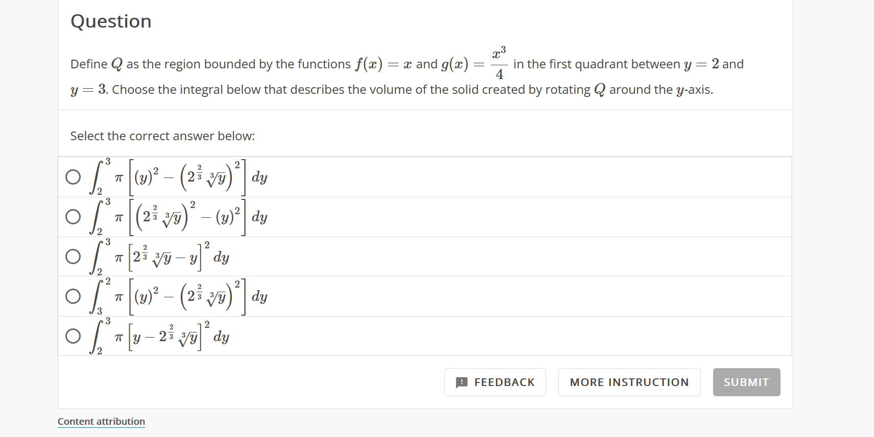 Solved Question\\nDefine Q as the region bounded by the | Chegg.com