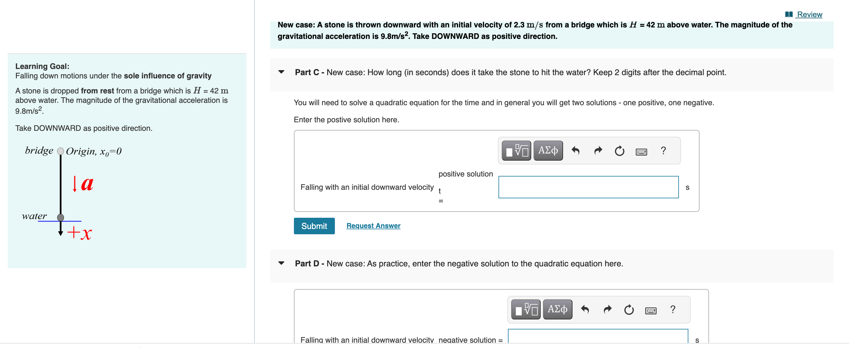 Solved Falling Down (for Short) Learning Goal: Falling down | Chegg.com