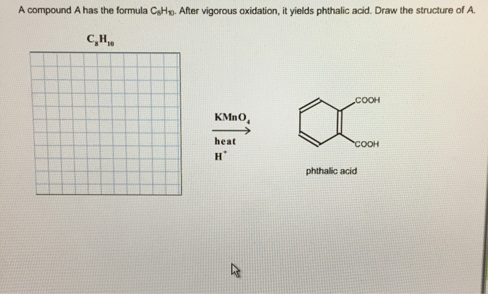 Solved A compound A has the formula CBHo. After vigorous | Chegg.com