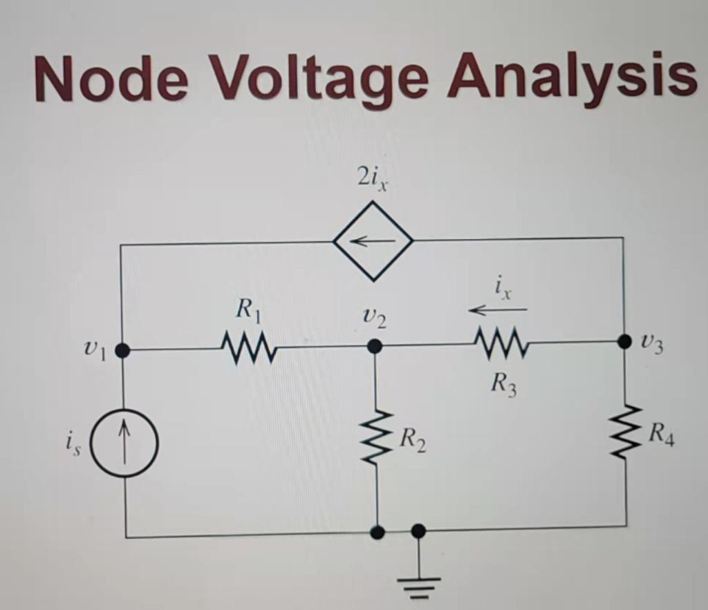 Solved Write down the equation applying kirchoff‘s current | Chegg.com