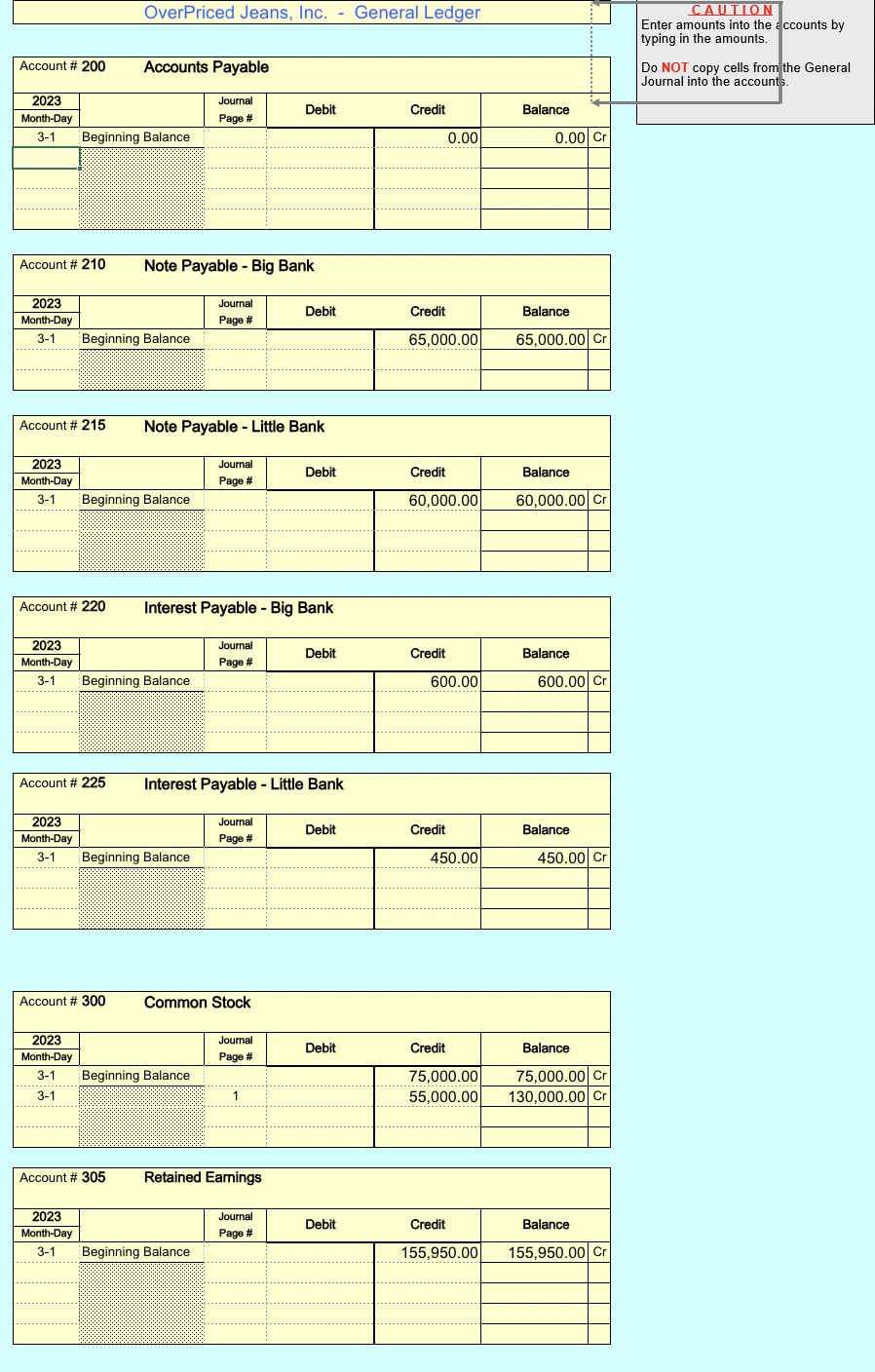 Solved Post the entries from the printed General Journal to | Chegg.com