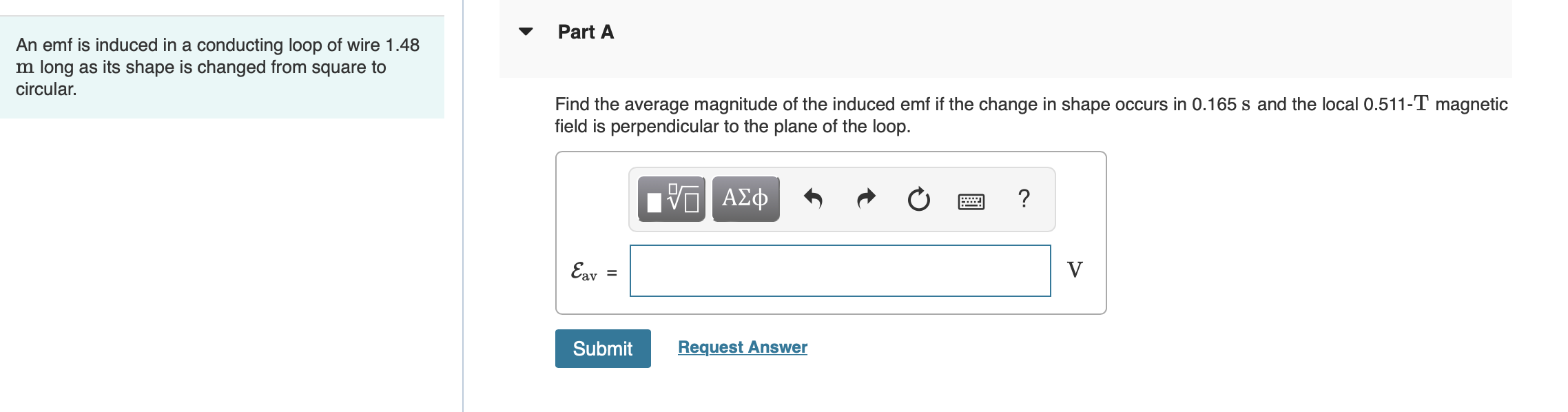 Solved An emf is induced in a conducting loop of wire 1.48 | Chegg.com