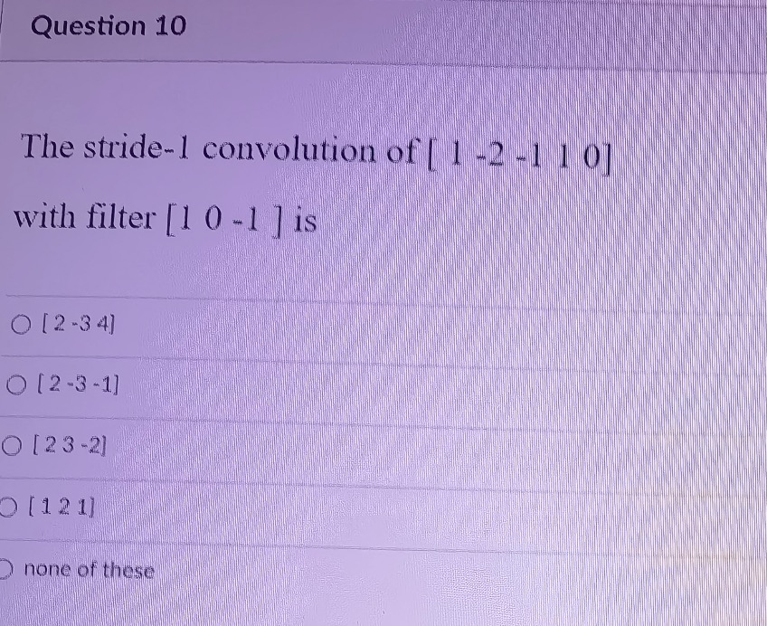 Solved Question 10with filter 10-1 | Chegg.com