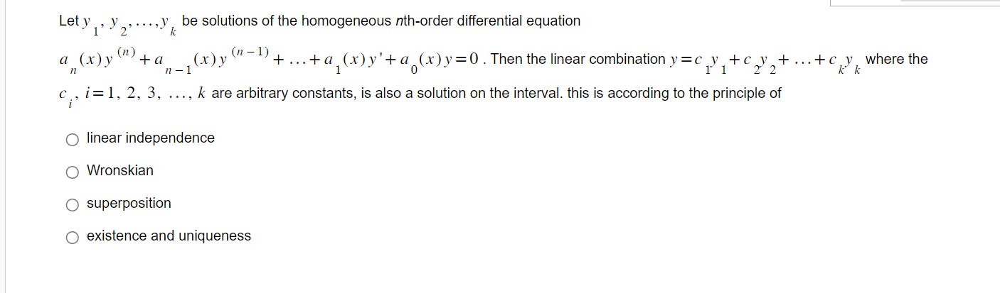 Solved The functions y1=x3 and y2=x4 are solutions of | Chegg.com