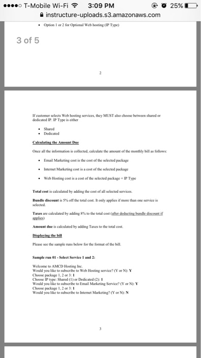 Solved o T-Mobile Wi-Fi令 3:09 PM | Chegg.com