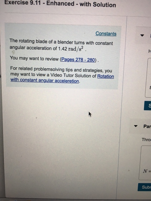 Solved Exercise 9.11 Enhanced-with Solution Constants The | Chegg.com