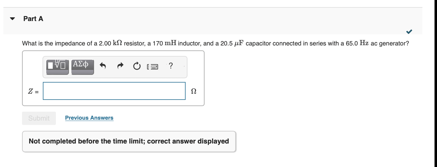 Solved Not completed before the time limit; correct answer | Chegg.com