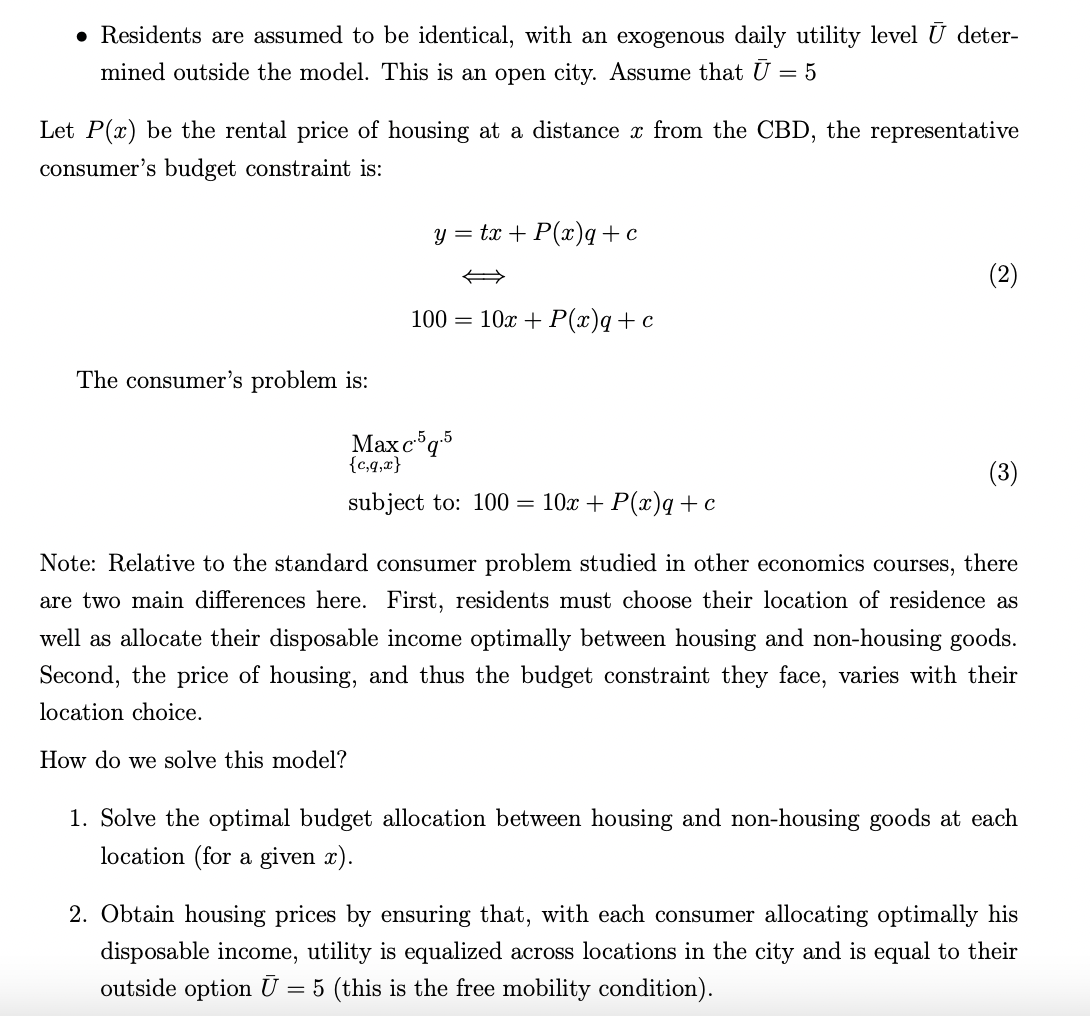 Solved QUESTION 2 (URBAN RESIDENTIAL LAND USE AND ZONING) | Chegg.com