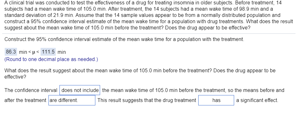 Solved A clinical trial was conducted to test the | Chegg.com
