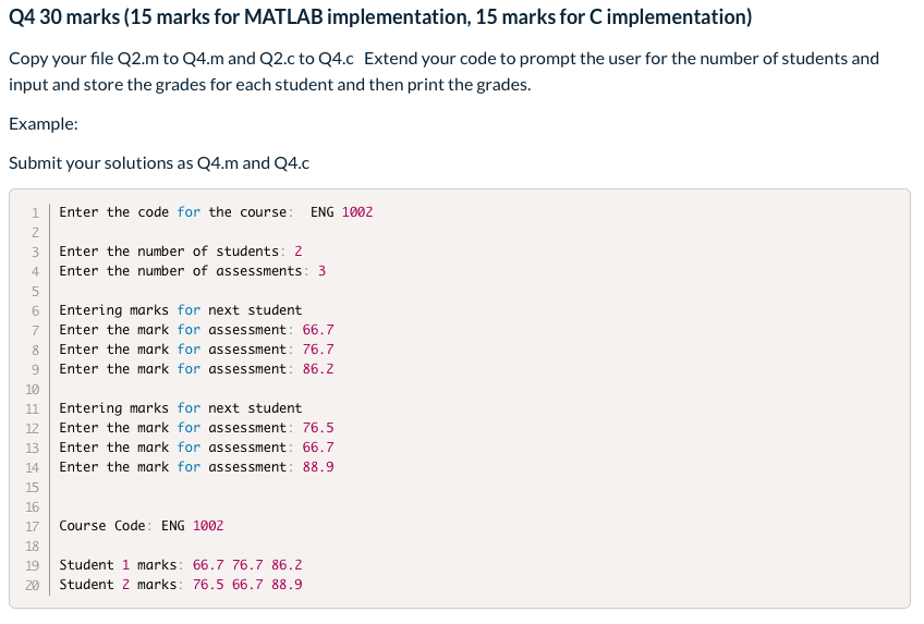 Solved SOLUTIONS NEEDED ONLY FOR MATLAB. Q1 10 marks Write | Chegg.com