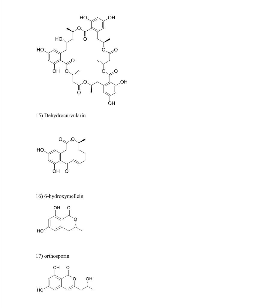 Suggest reasonable polyketide backbone intermediate, | Chegg.com