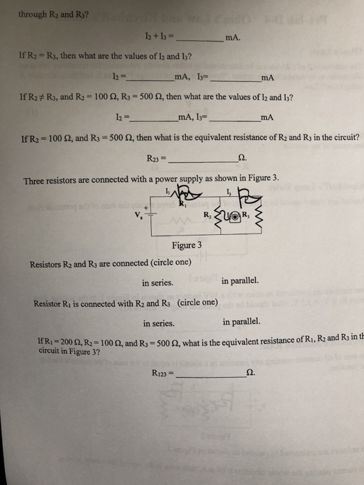 Solved Pre-lab D-4 Ohm's Law and Kirchhoff's Rules Ohm's | Chegg.com