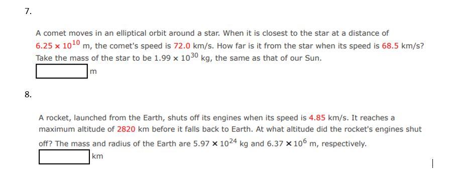 Solved A comet moves in an elliptical orbit around a star. | Chegg.com