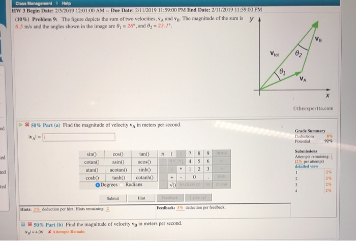 Solved Class Management 1 Help HW 3 Begin Date: 2/5/2019 | Chegg.com